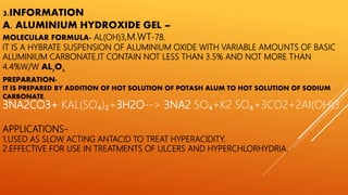 ANTACID INFORMATION | PPTX