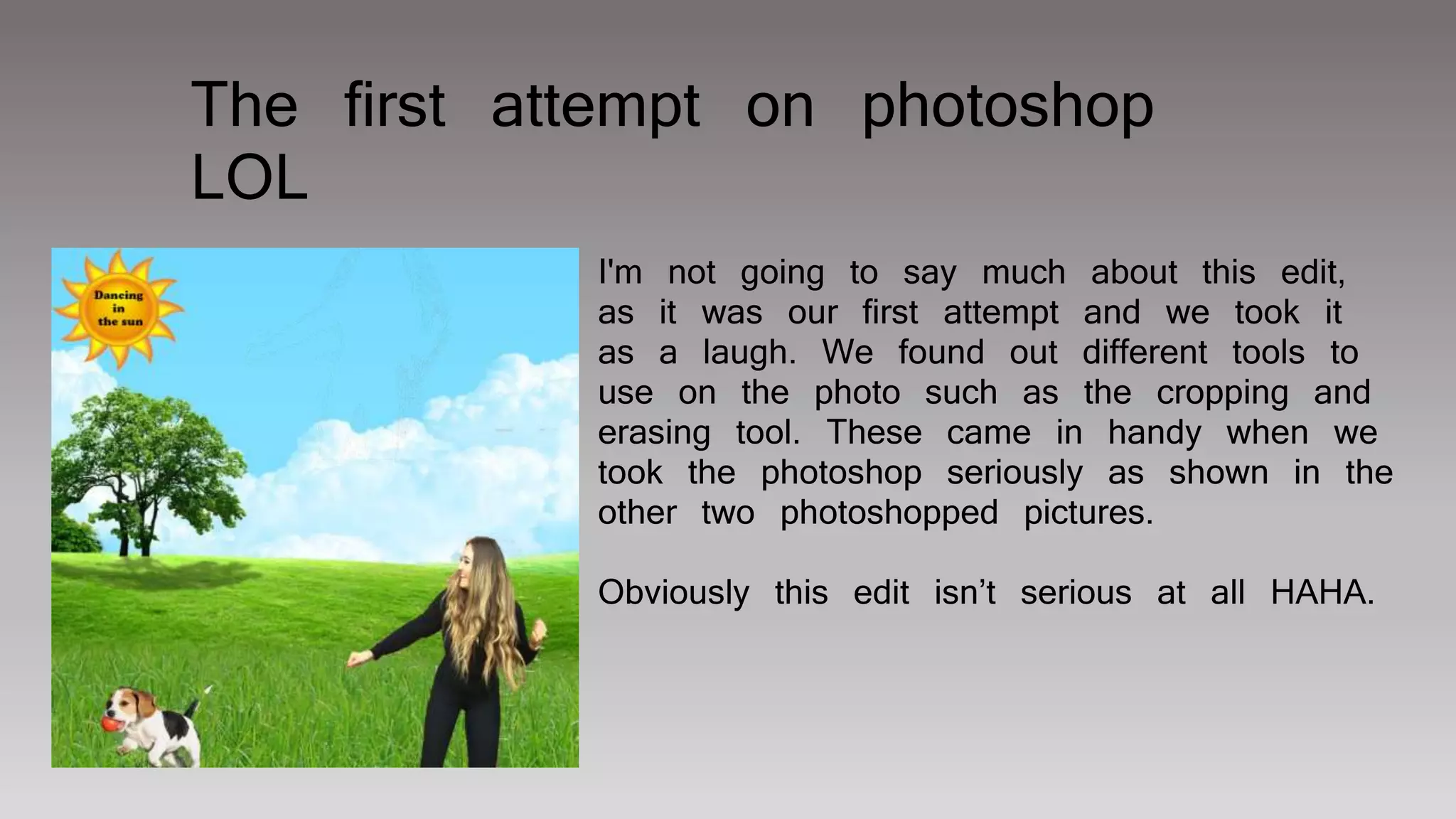 Photoshop task | PPT