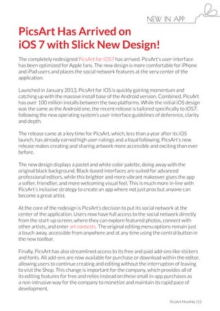 PicsArt Monthly January 2014 Issue | PDF