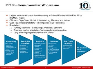 PIC Solutions Scoring Services | PPTX | Africa Travel | Travel Locations