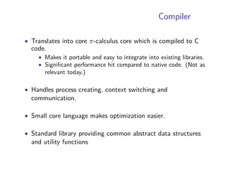 Pict: A programming language based on the pi-calculus | PDF