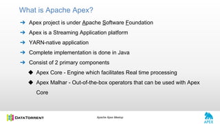 Introduction to Apache Apex | PDF