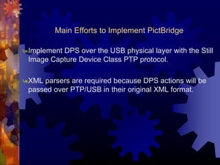 PictBridge 01 - PictBridge(DPS) Overview | PPTX | Computing ...