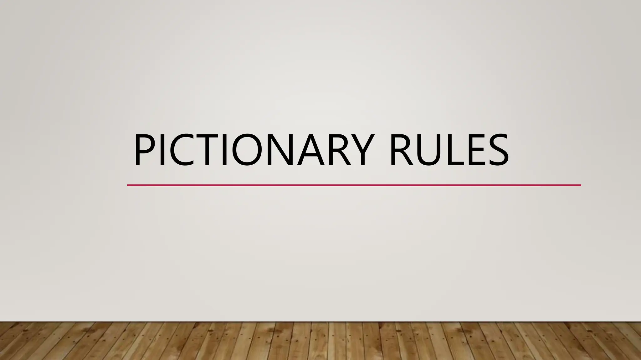 piction rules for playing with group large or small | PPTX