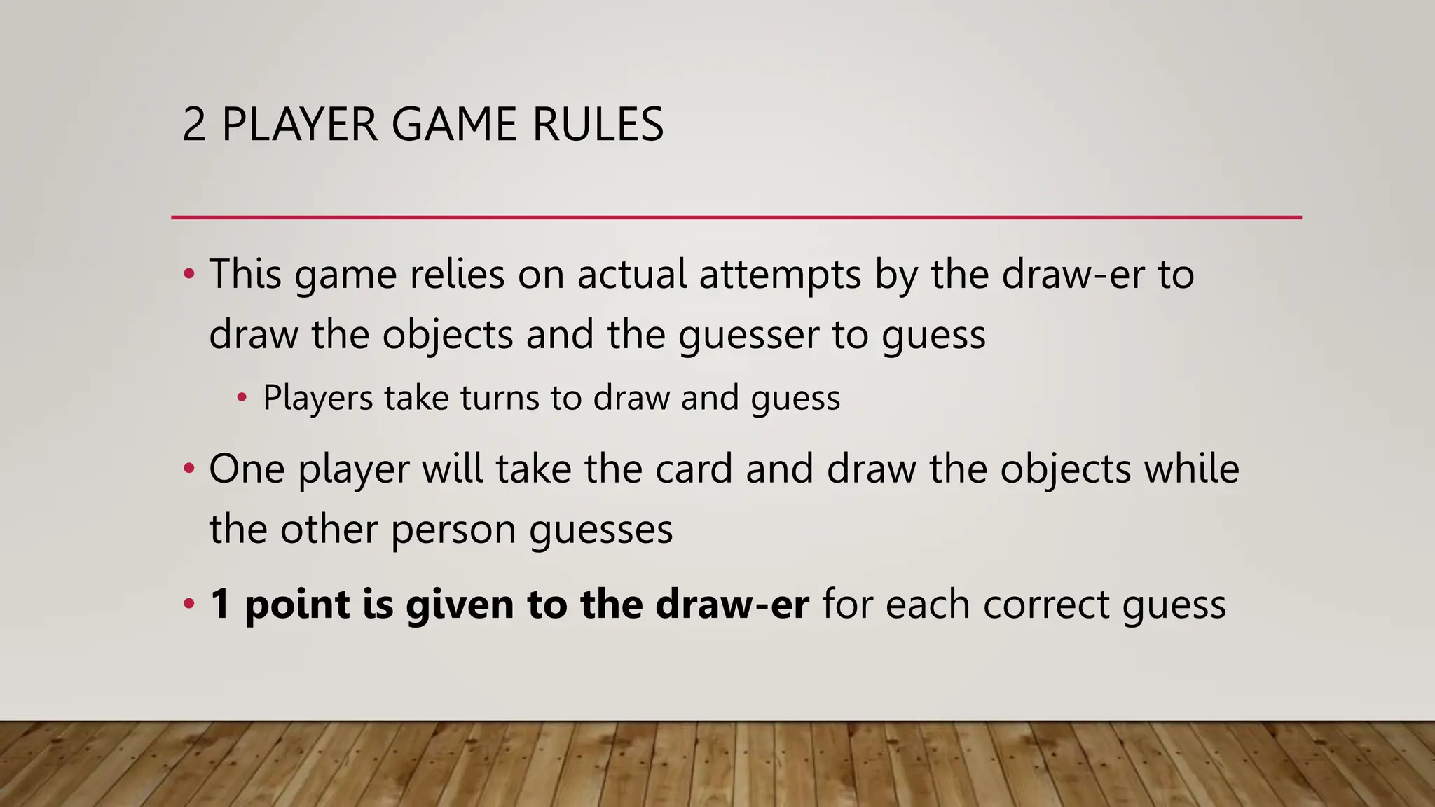 piction rules for playing with group large or small | PPTX