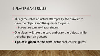 piction rules for playing with group large or small | PPTX