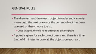 piction rules for playing with group large or small | PPTX