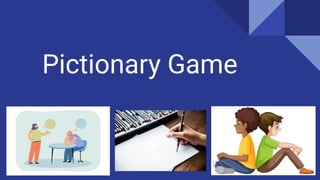 Pictionary Game for esl students in secondary | PDF