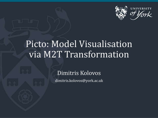 Picto: Model Visualisation via M2T Transformation | PPT