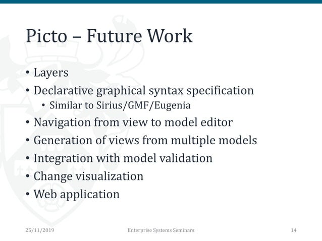 Picto: Model Visualisation via M2T Transformation | PPT