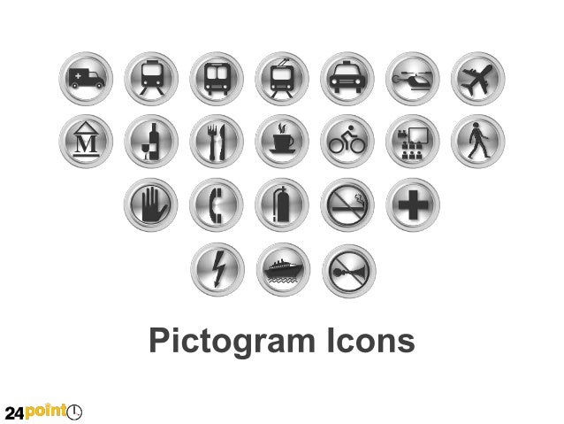 Pictogram Icons - Editable PowerPoint Illustration