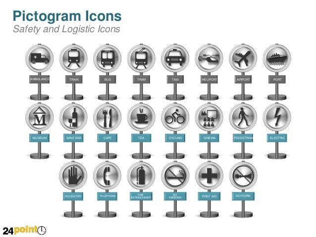 Pictogram Icons - Editable PowerPoint Illustration
