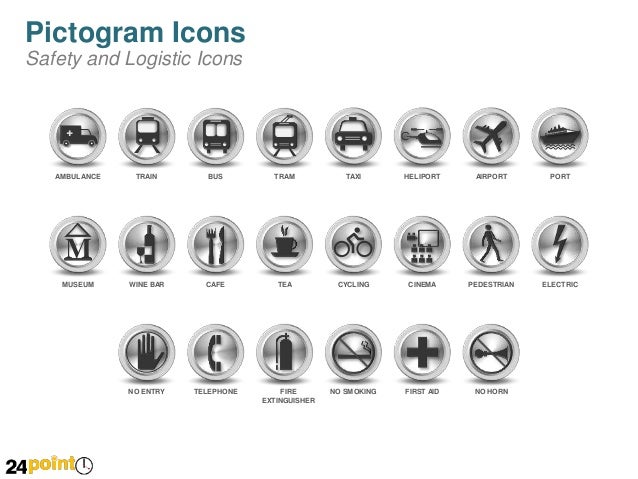 Pictogram Icons - Editable PowerPoint Illustration