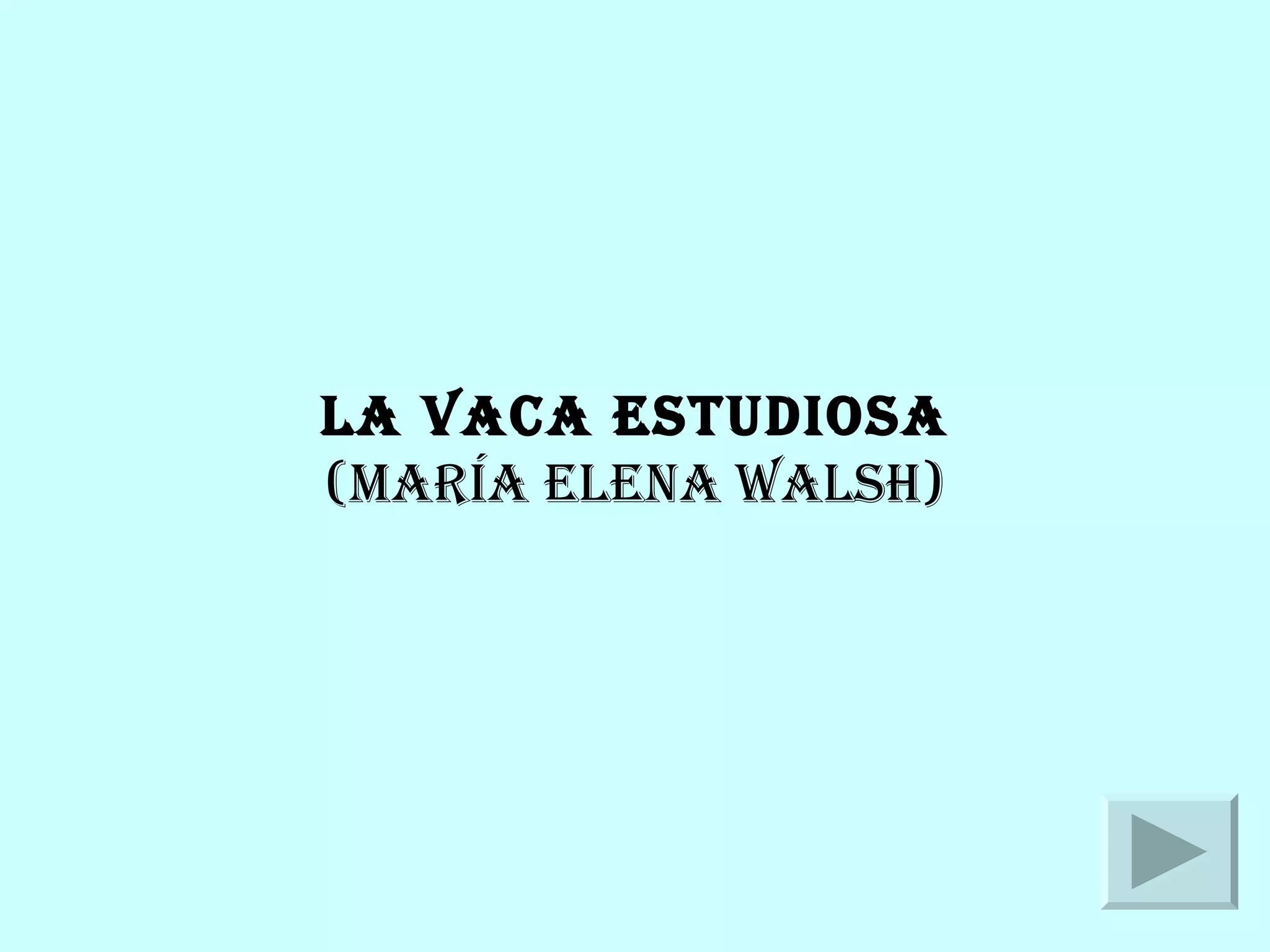 Pictograma la vaca estudiosa | PPT