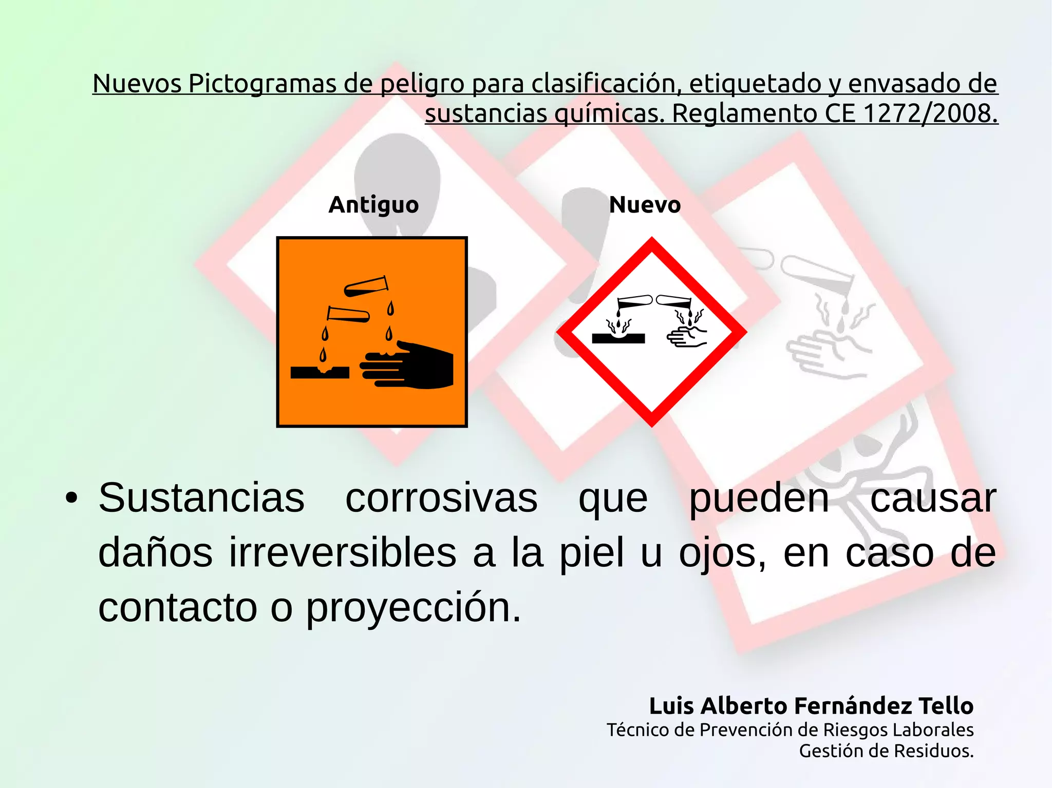 Nuevos pictogramas de peligro para la clasificación, etiquetado y ...
