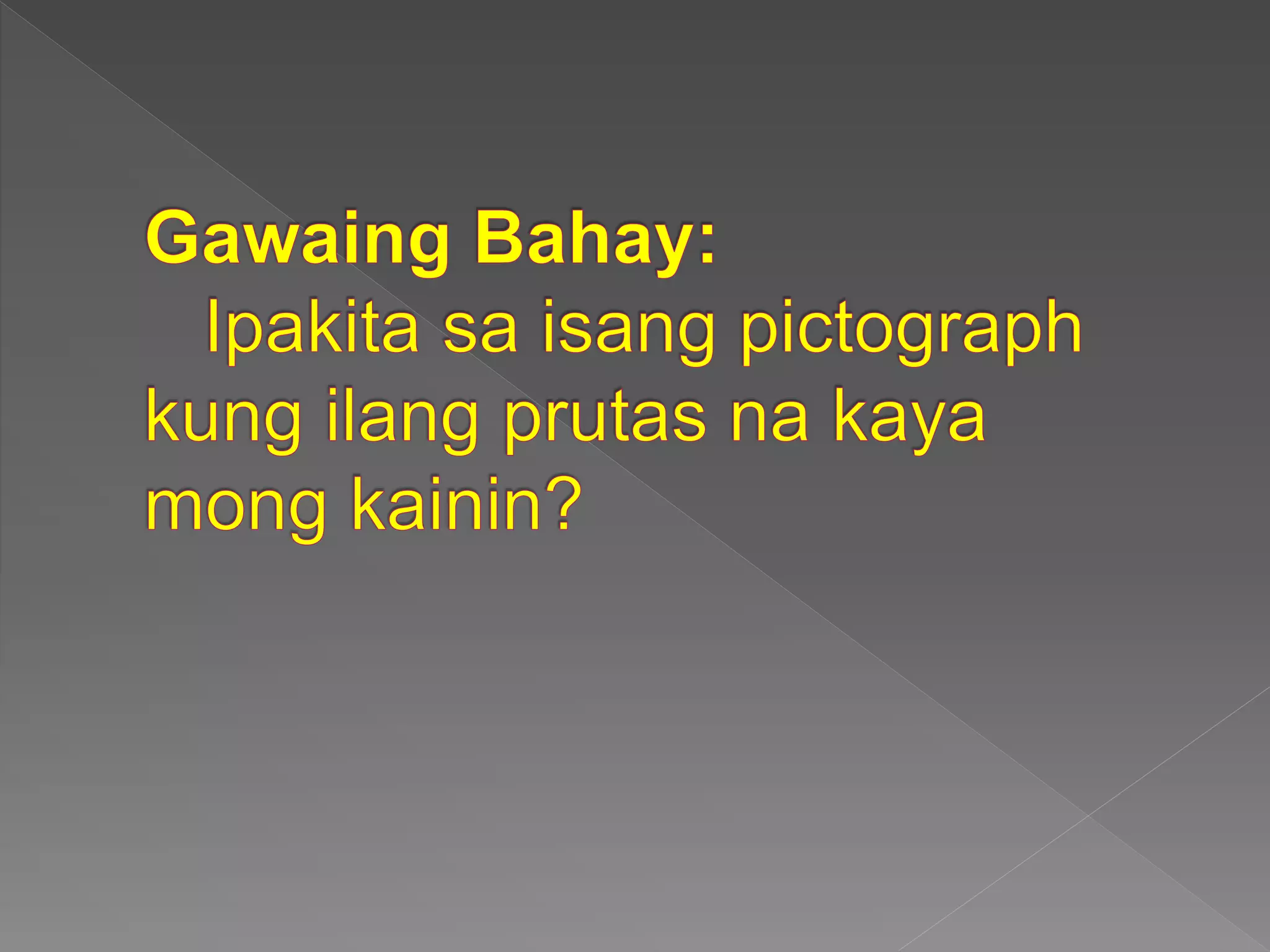 Pictograph filipino grade 3 | PPTX