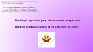 Pictograph slides for kindergartners | PPTX