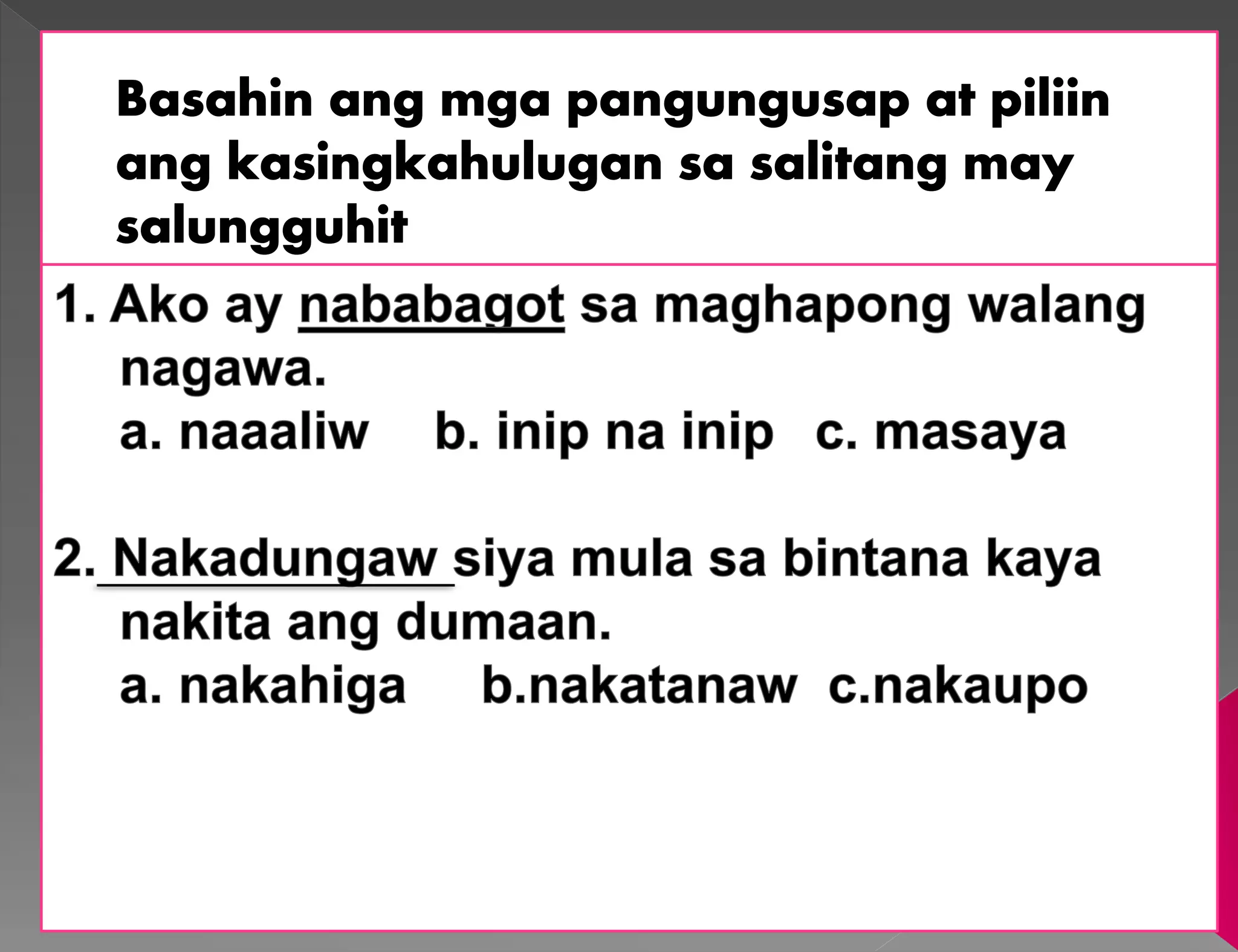 Pictograph Filipino 3 | PPTX