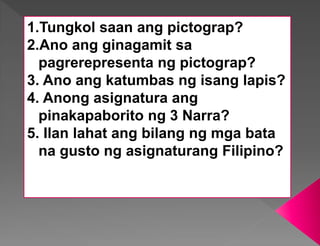 Pictograph Filipino 3 | PPTX