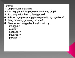 Pictograph Filipino 3 | PPTX