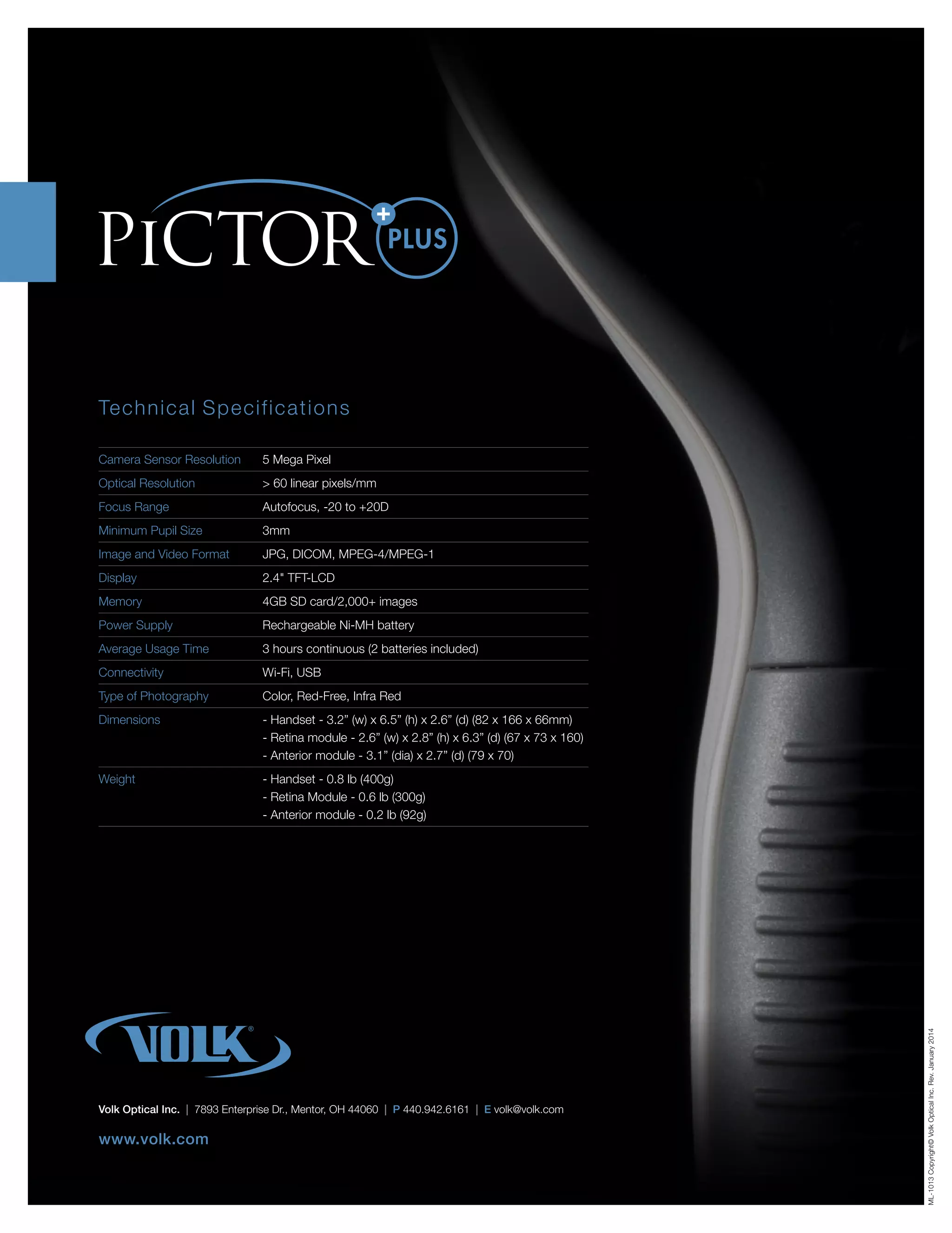 Volk Pictor Plus brochure | PDF