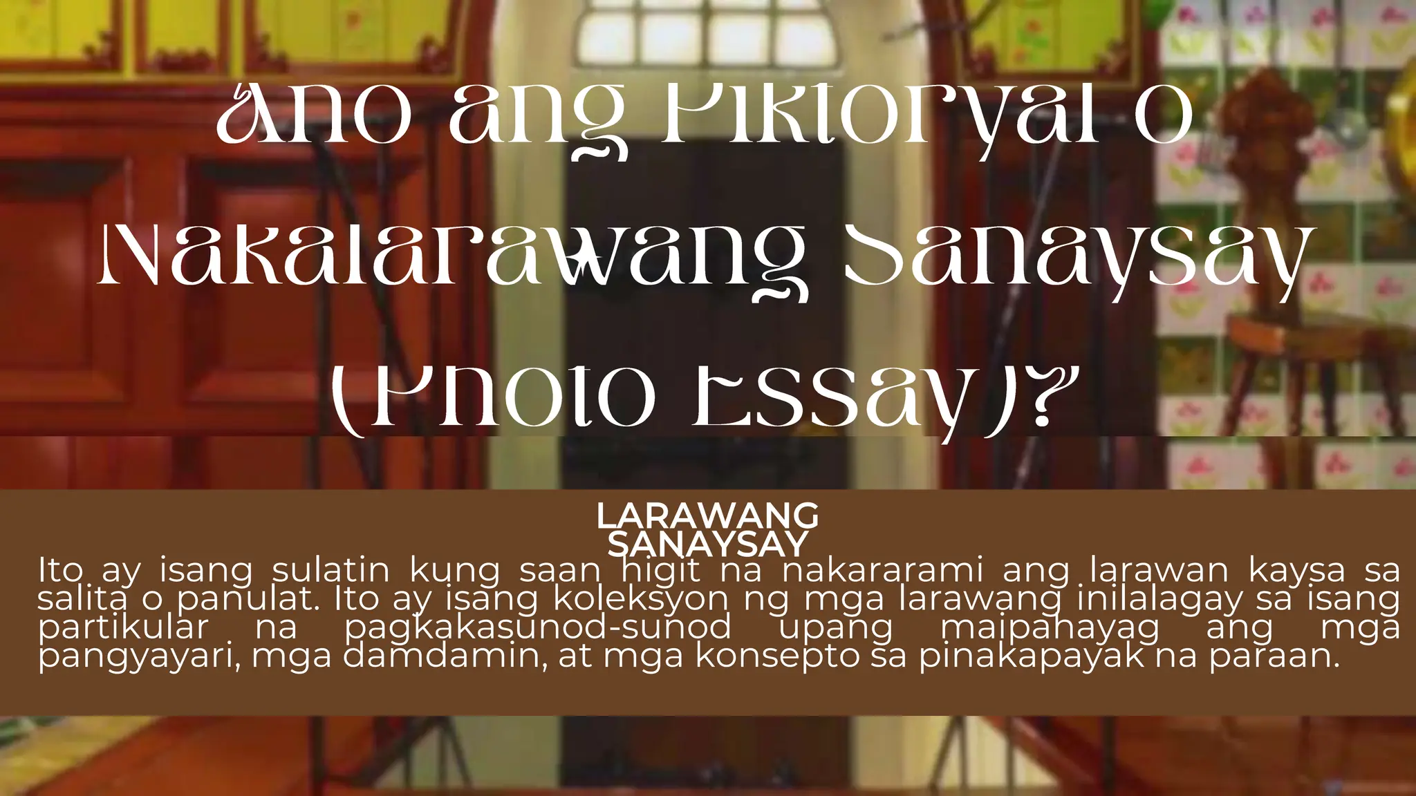 pictorial-essay - Filipino sa Piling Larang | PDF