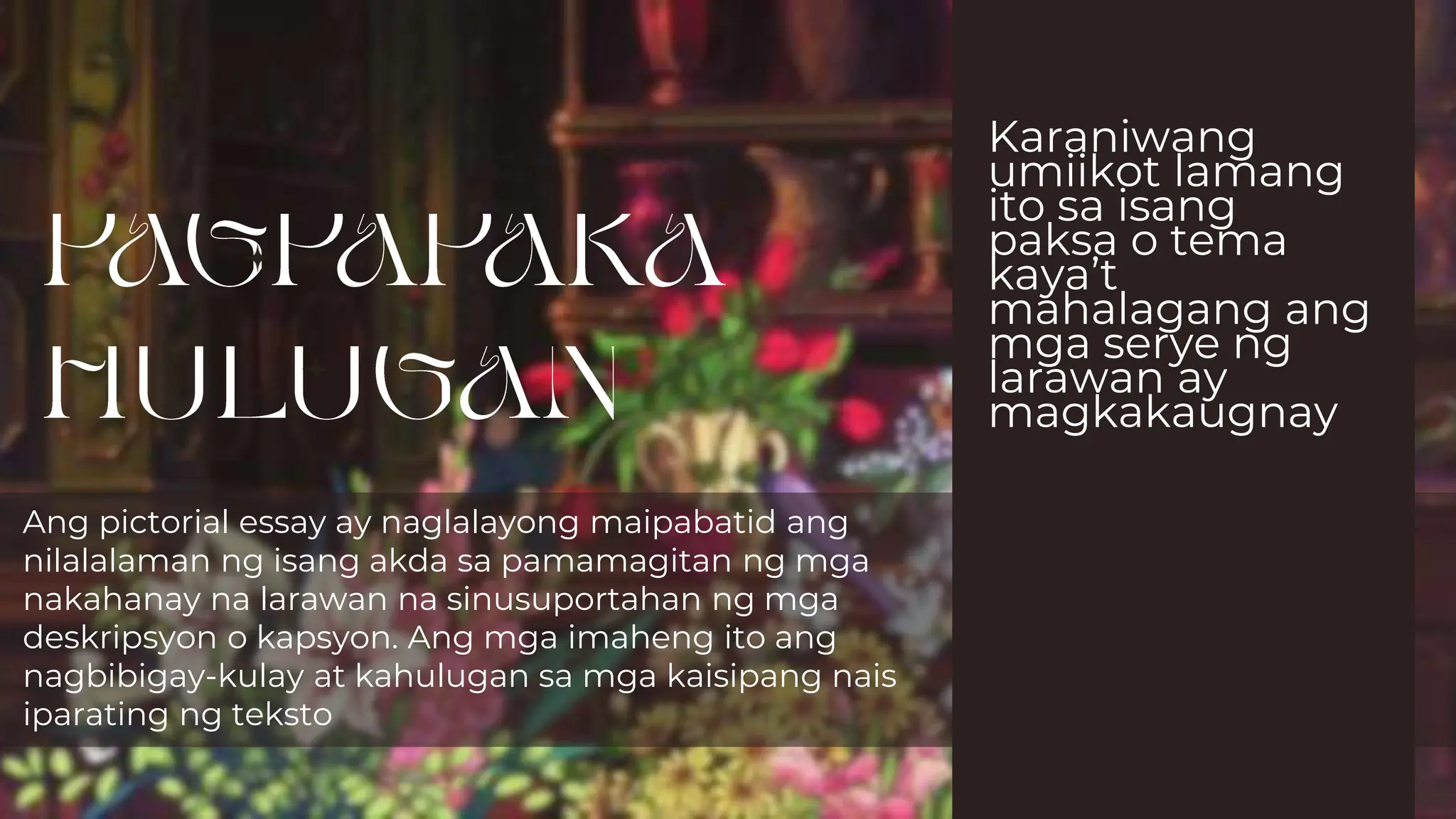 pictorial-essay - Filipino sa Piling Larang | PDF