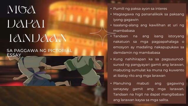 pictorial-essay - Filipino sa Piling Larang | PDF