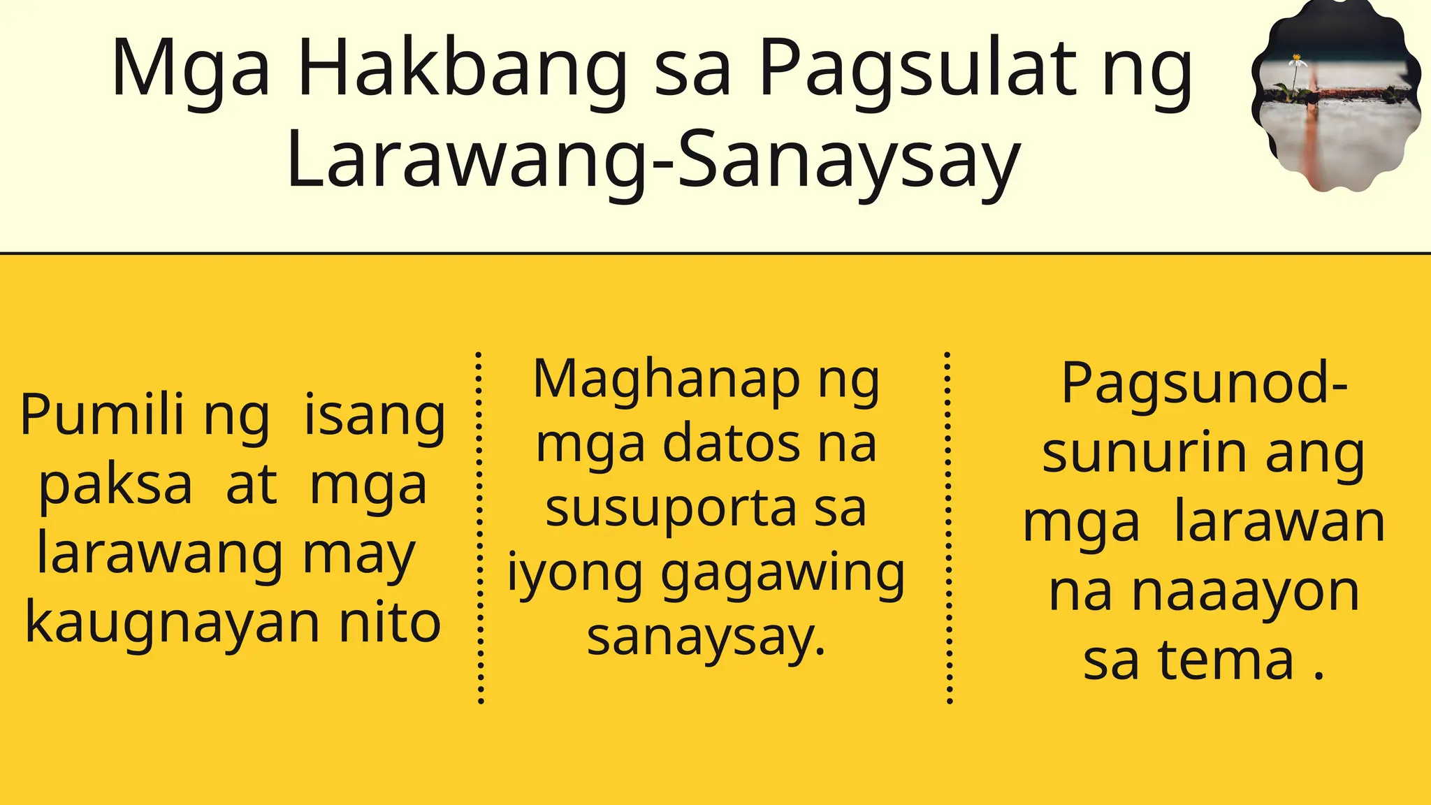 PICTORIAL-ESSAY-PPT.sENIOR HIGH PILING LARANGAN AT PAGSULAT | PPTX
