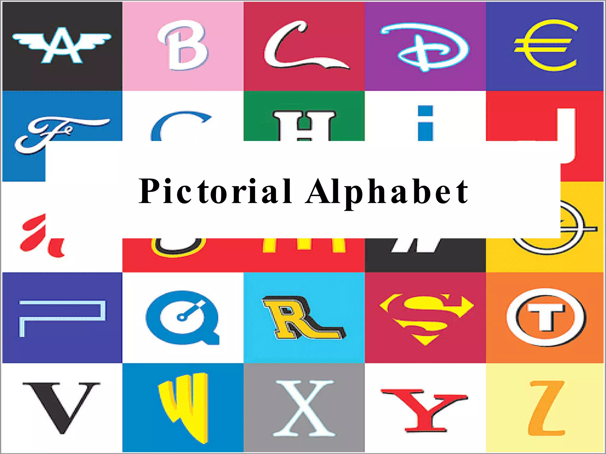 Activity3- Tomás Mingot High School. Pictorial Alphabet for Simplicity ...