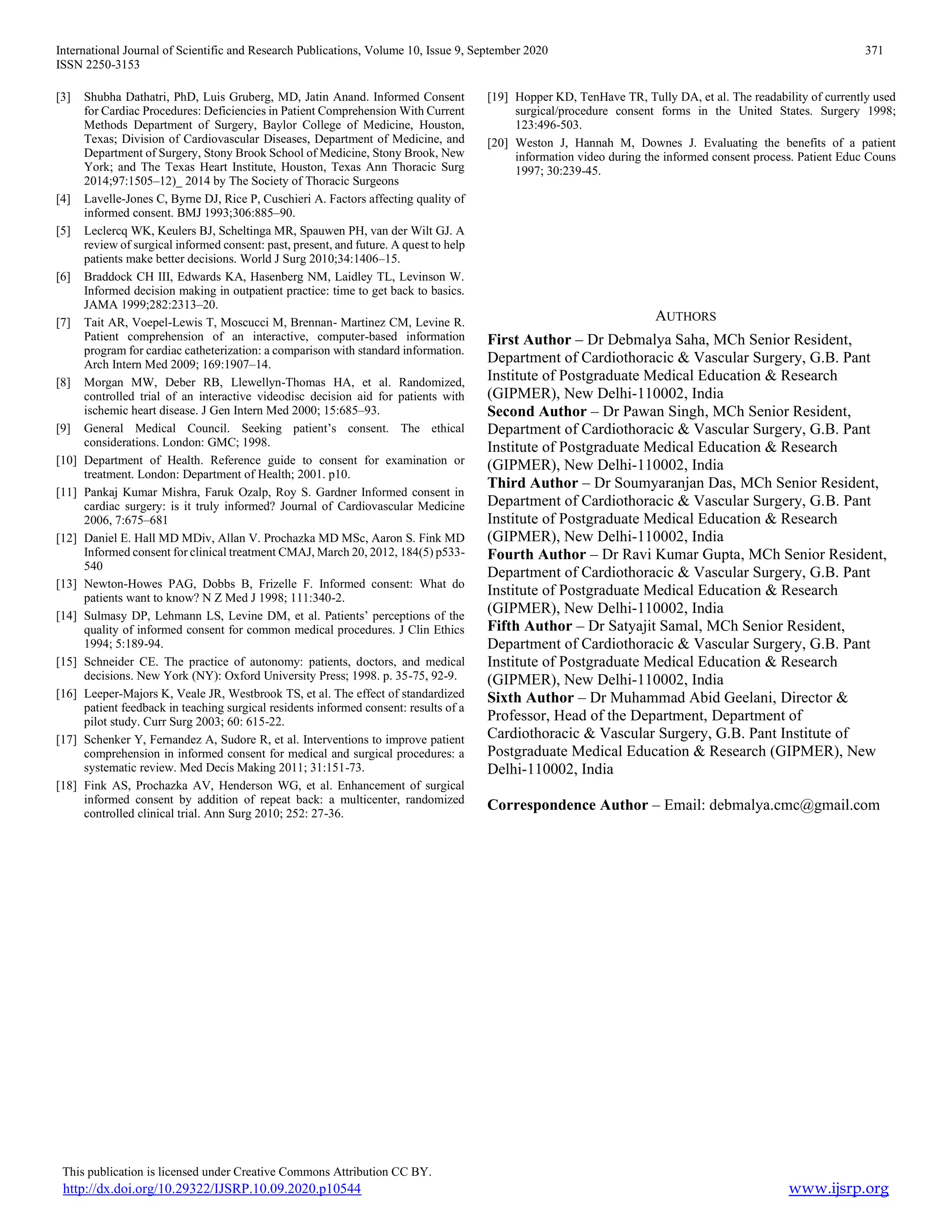 Pictorial consent in cardiac surgery | PDF