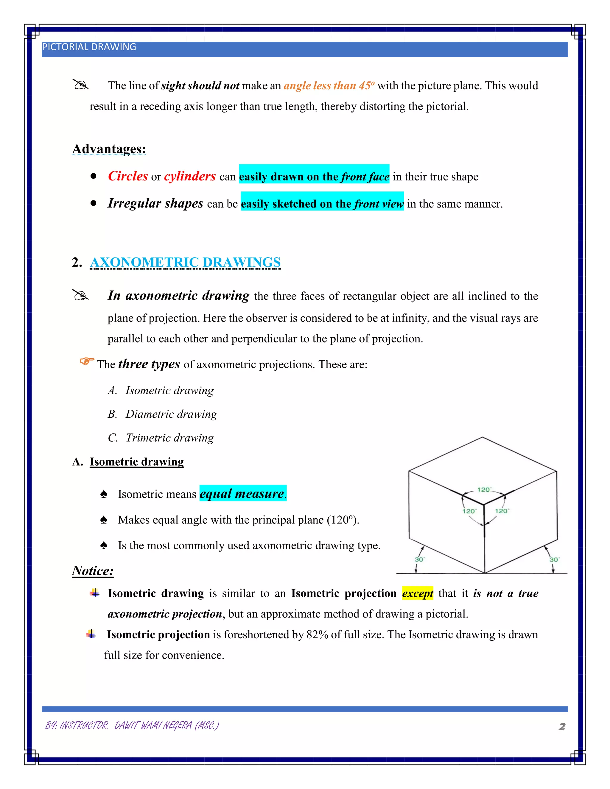 Pictorial Drawing | PDF