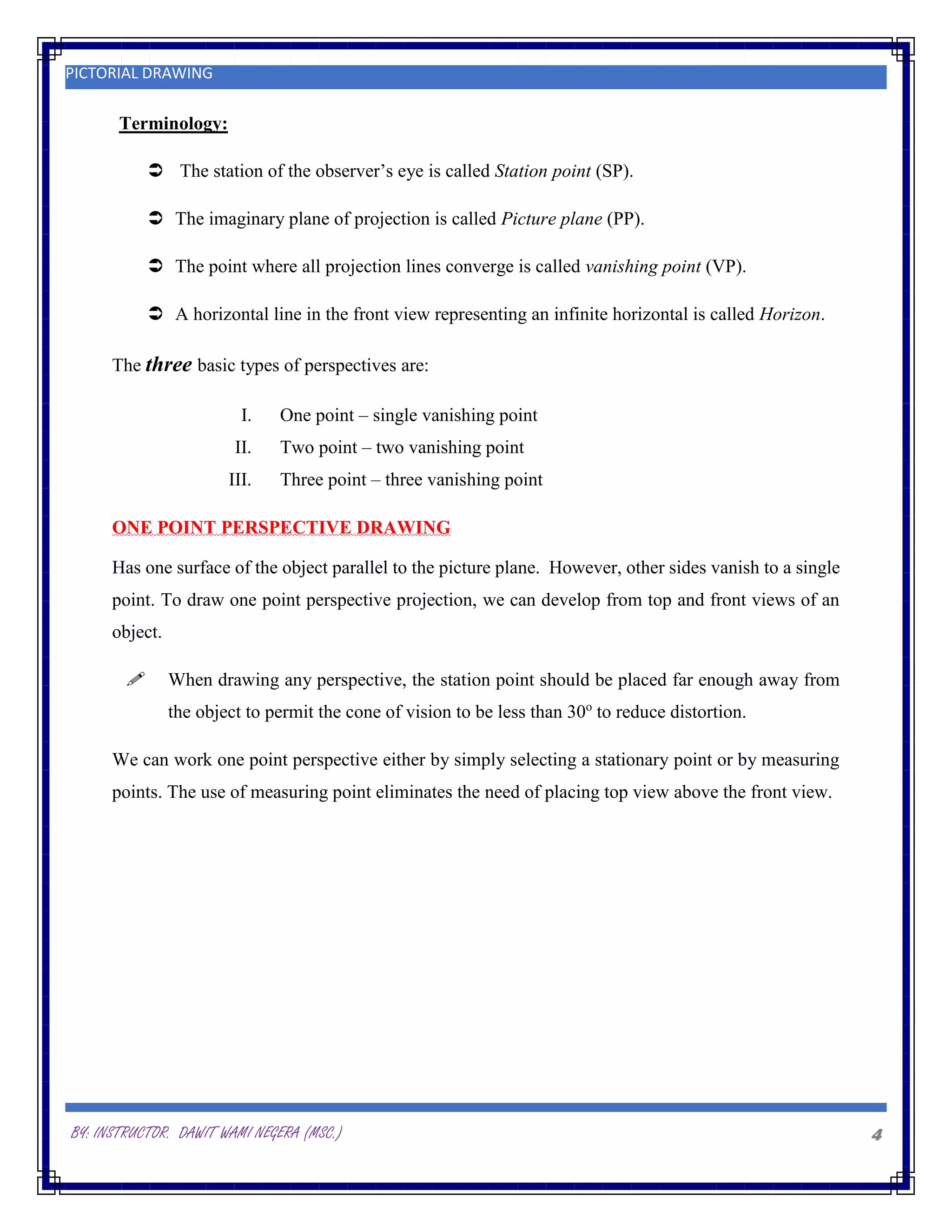 Pictorial Drawing | PDF
