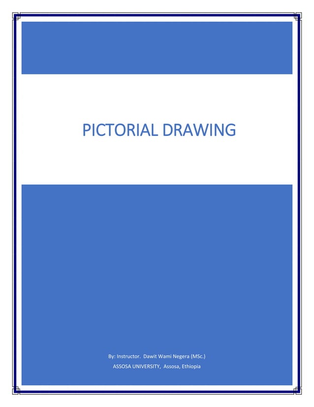 Pictorial Drawing | PDF | 3-D Graphics | Computer Software and Applications