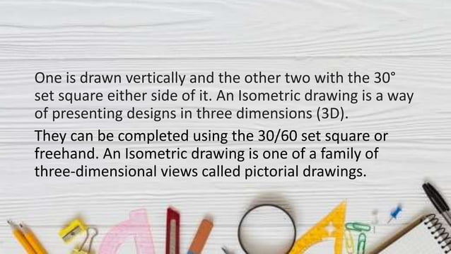 PICTORIAL DRAWING.pptx | 3-D Graphics | Computer Software and Applications