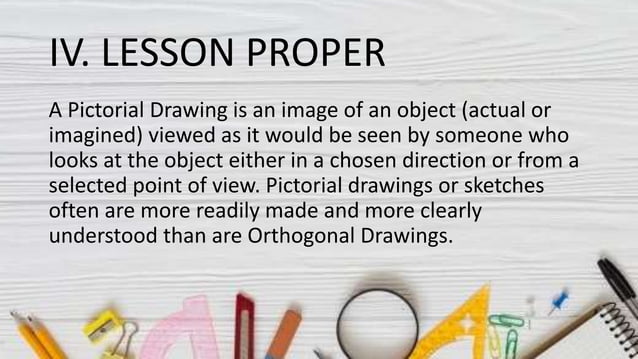 PICTORIAL DRAWING.pptx | 3-D Graphics | Computer Software and Applications