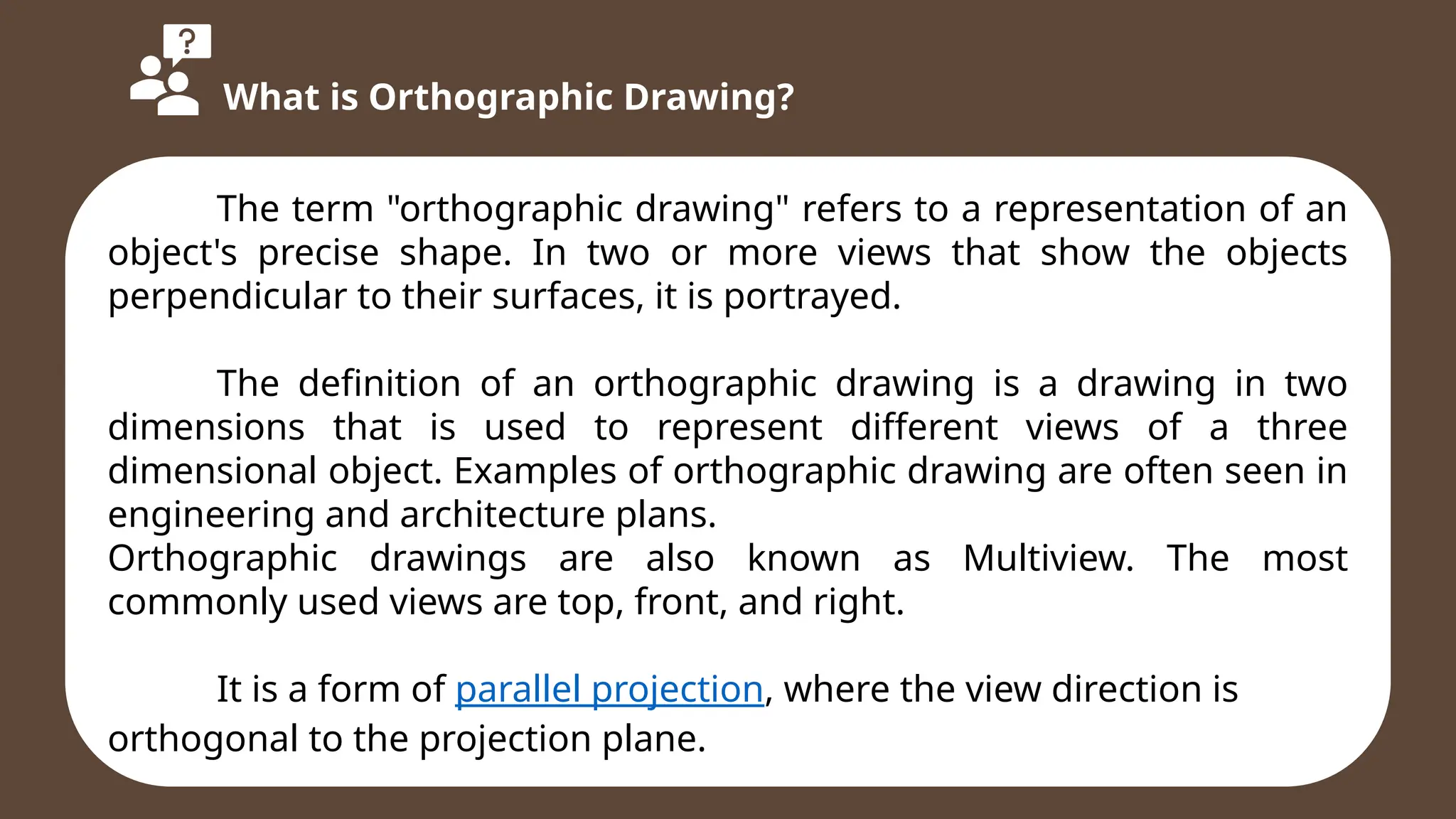 PICTORIAL DRAWING_orthographic_isometric prallel projection | PPTX