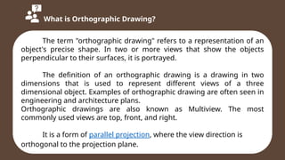 PICTORIAL DRAWING_orthographic_isometric prallel projection | PPT