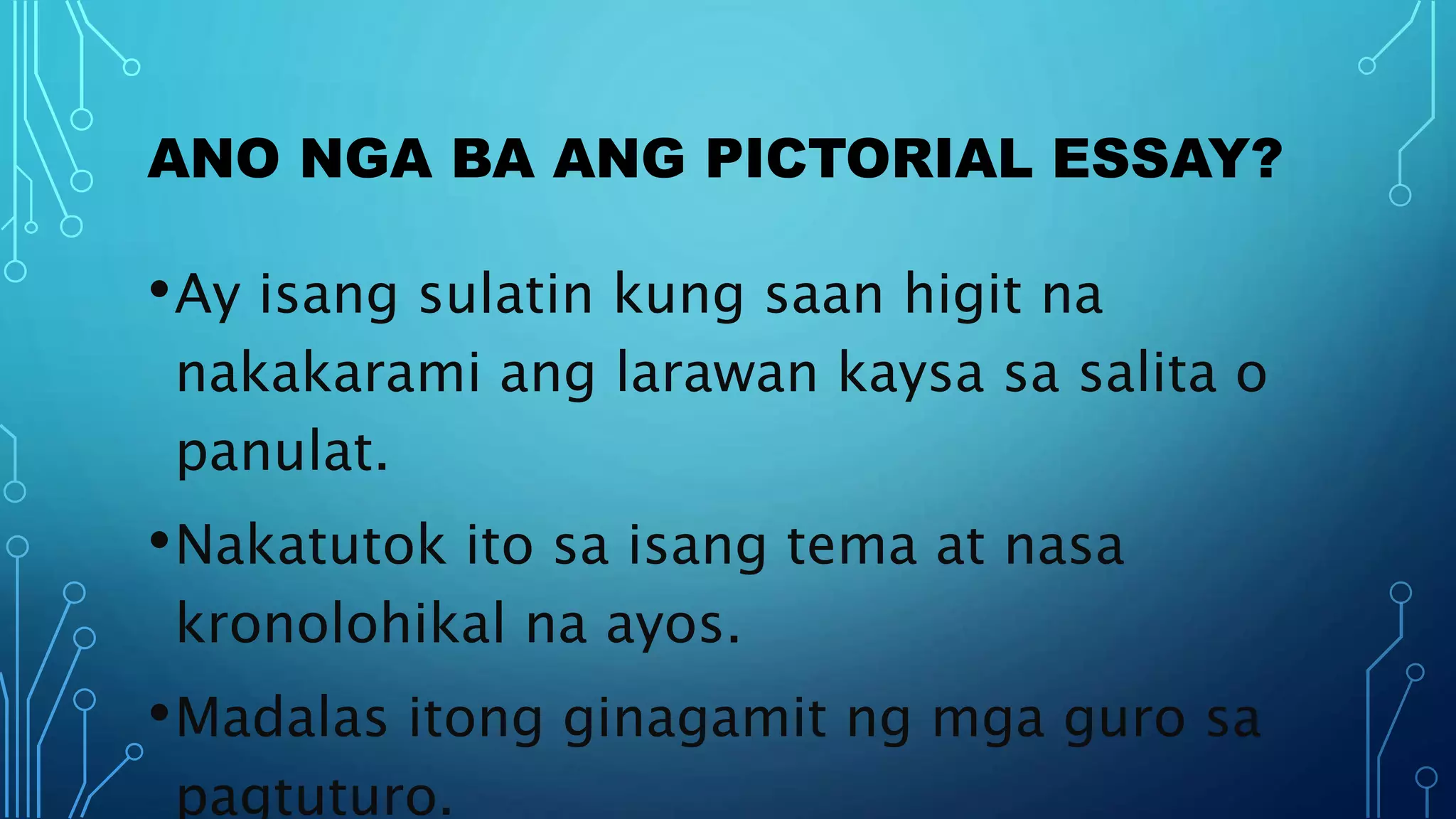 Pictorial essay ni caren ramos | PPTX