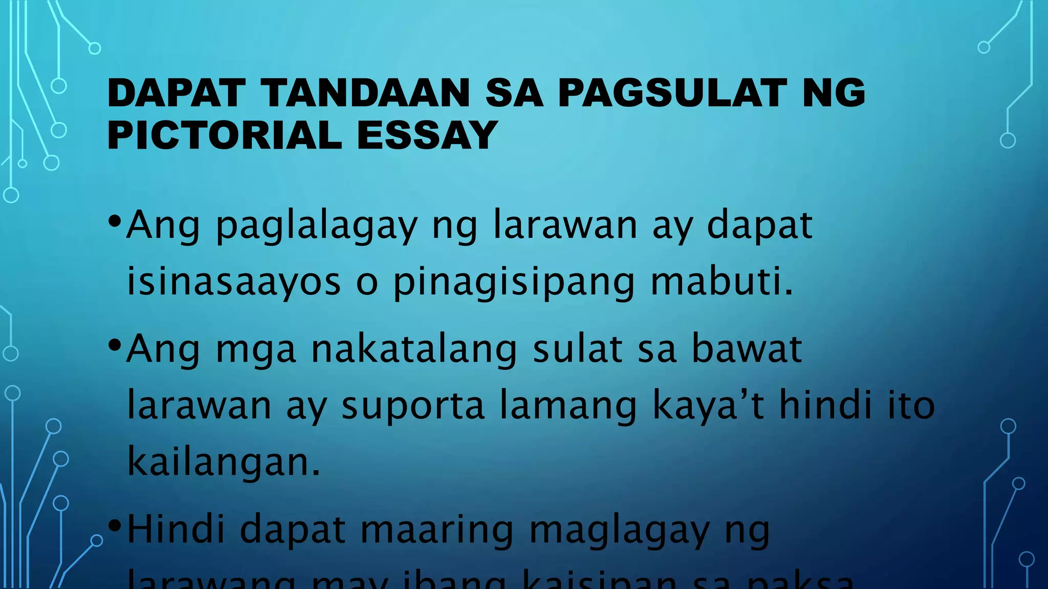 Pictorial essay ni caren ramos | PPTX