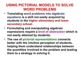 Pictorial models to problem solving | PPT