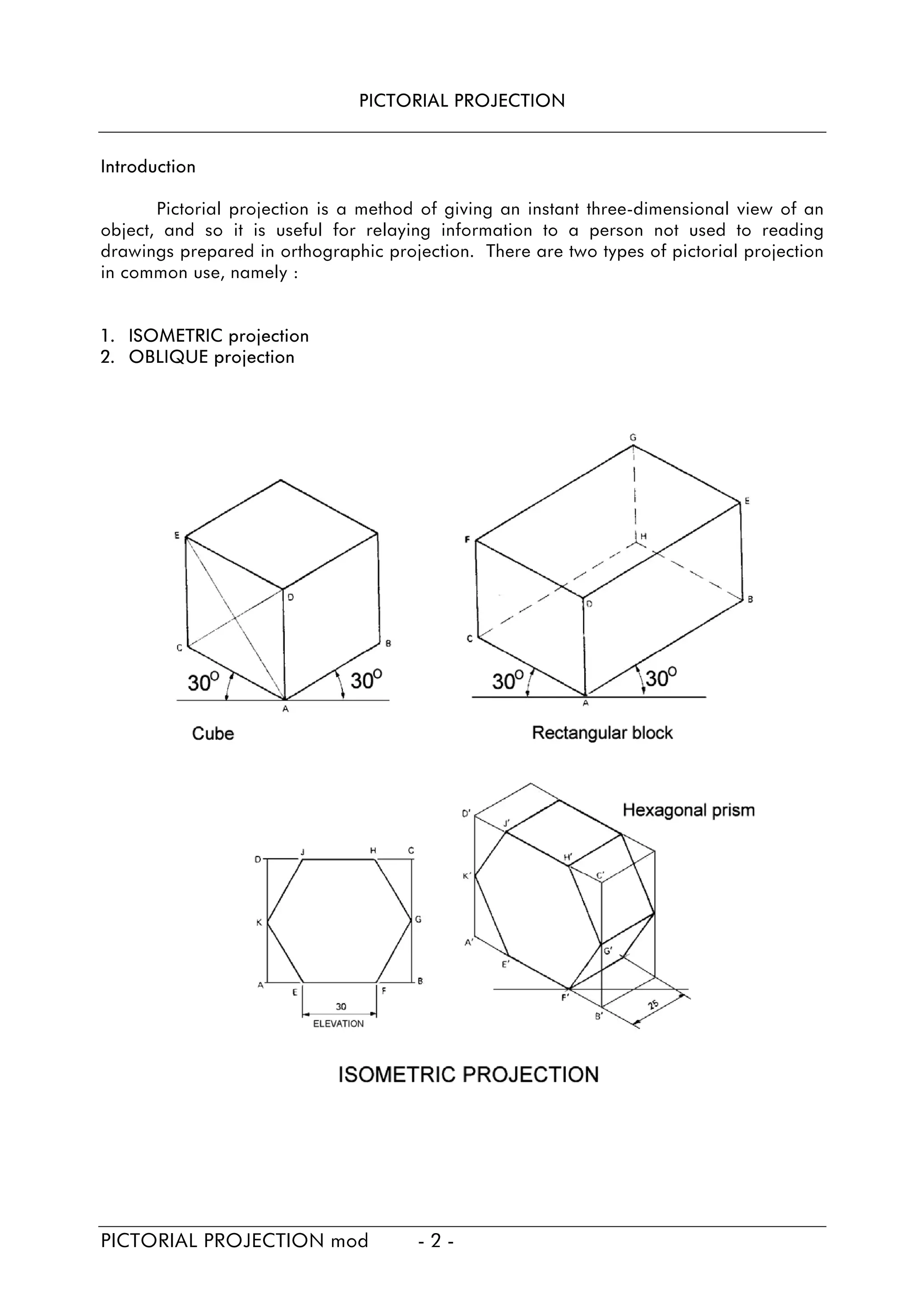 Pictorial projection | PDF