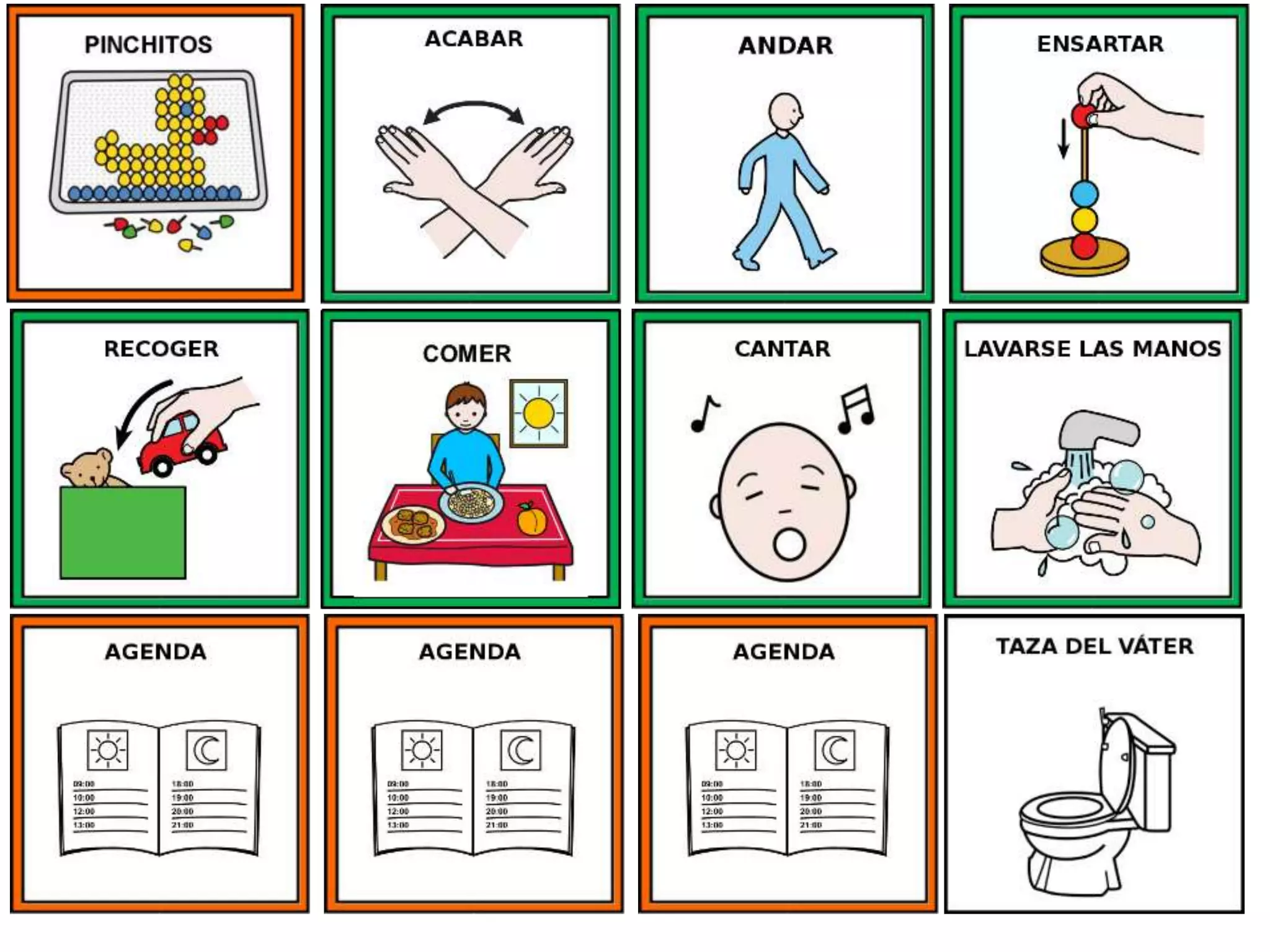 Pictogramas de tamaño 6x6 cm | PPT