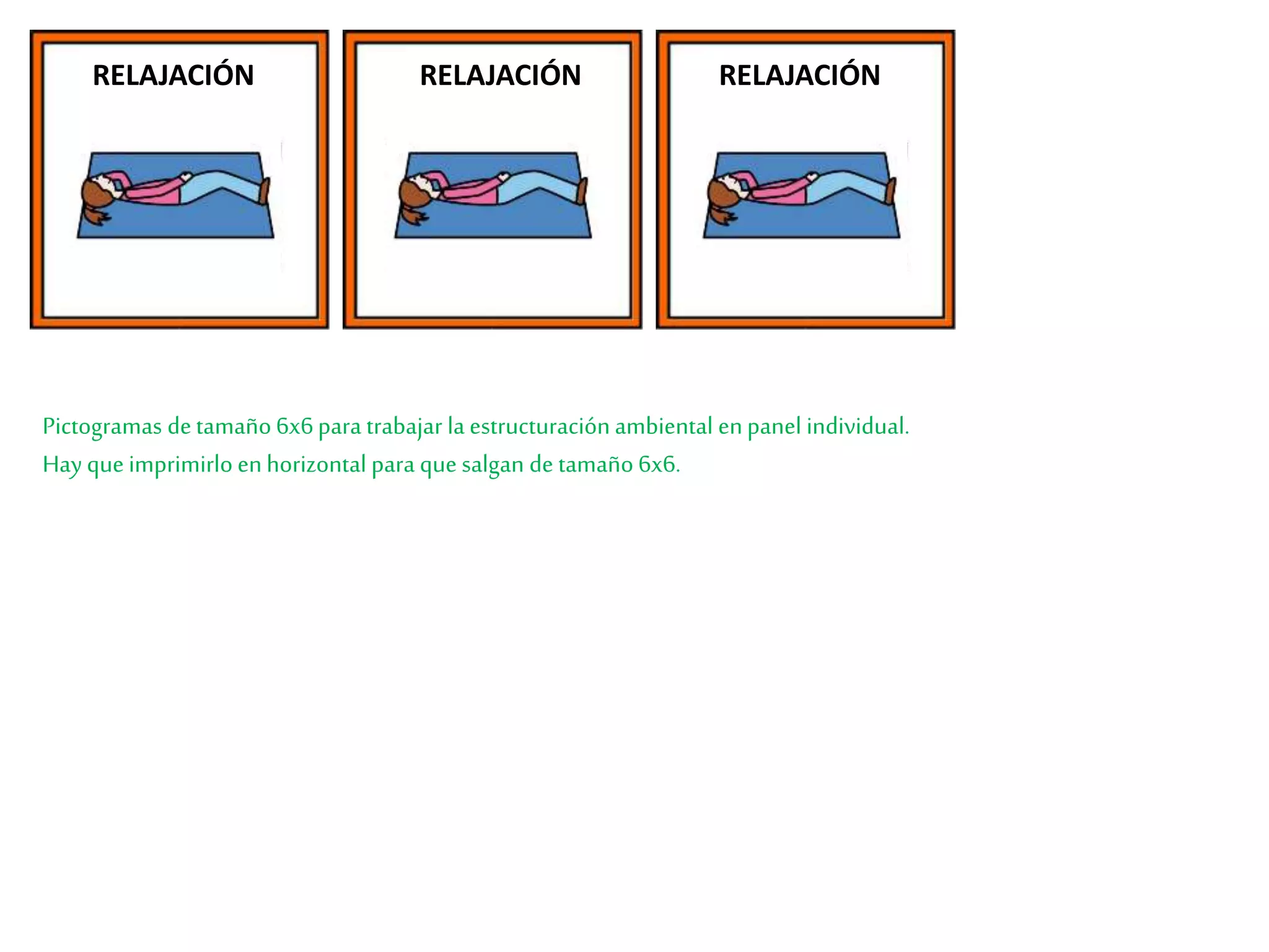 Pictogramas de tamaño 6x6 cm | PPT