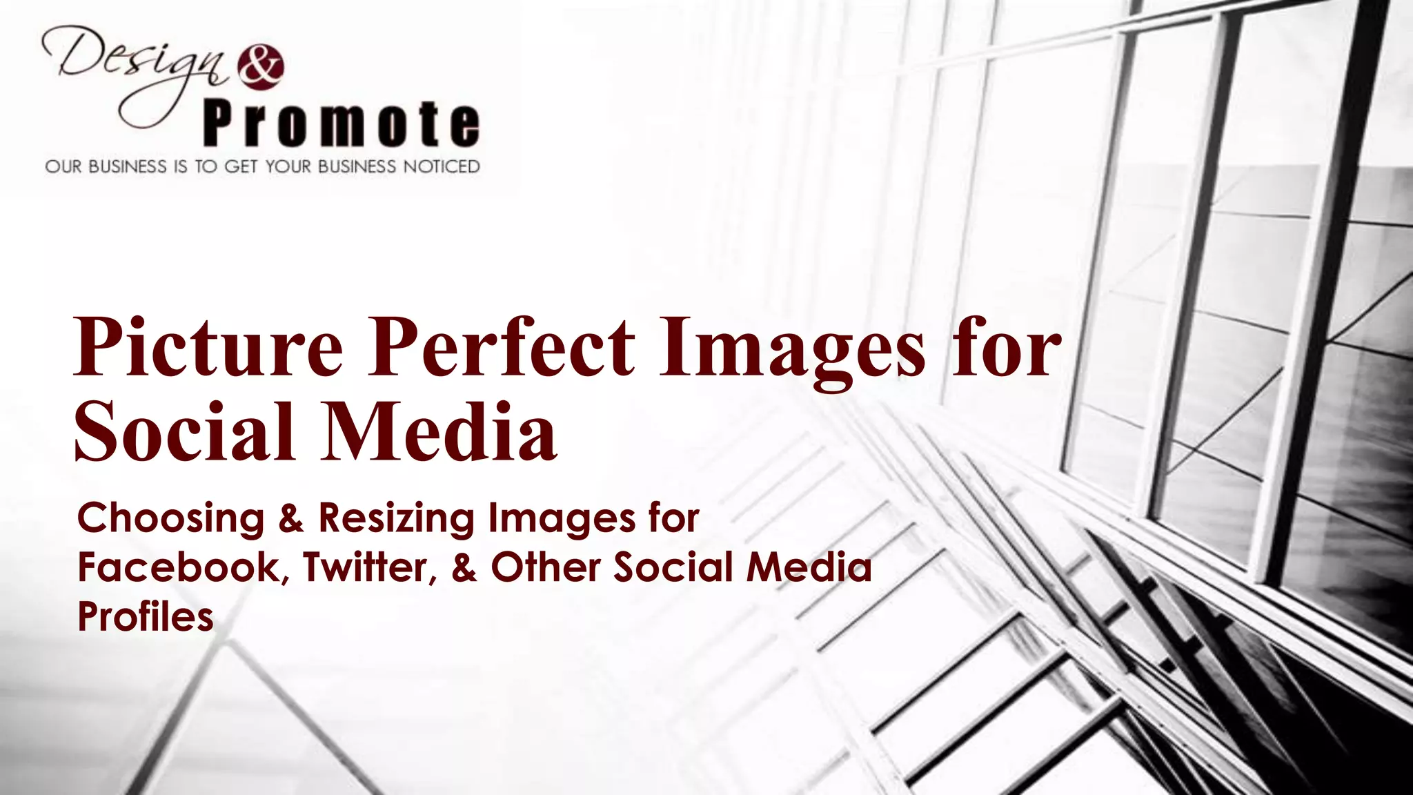 Picture Perfect Images For Social Media | PPTX