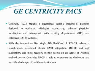 Picture Archiving and Communication System (PACS) | PPTX