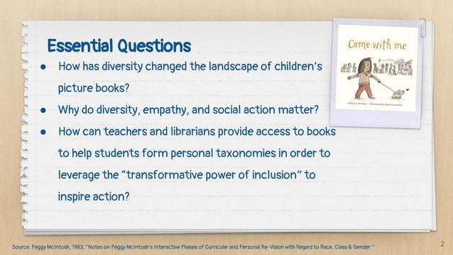 Picture Books as Powerful Portals: Exploring Diversity & Building ...