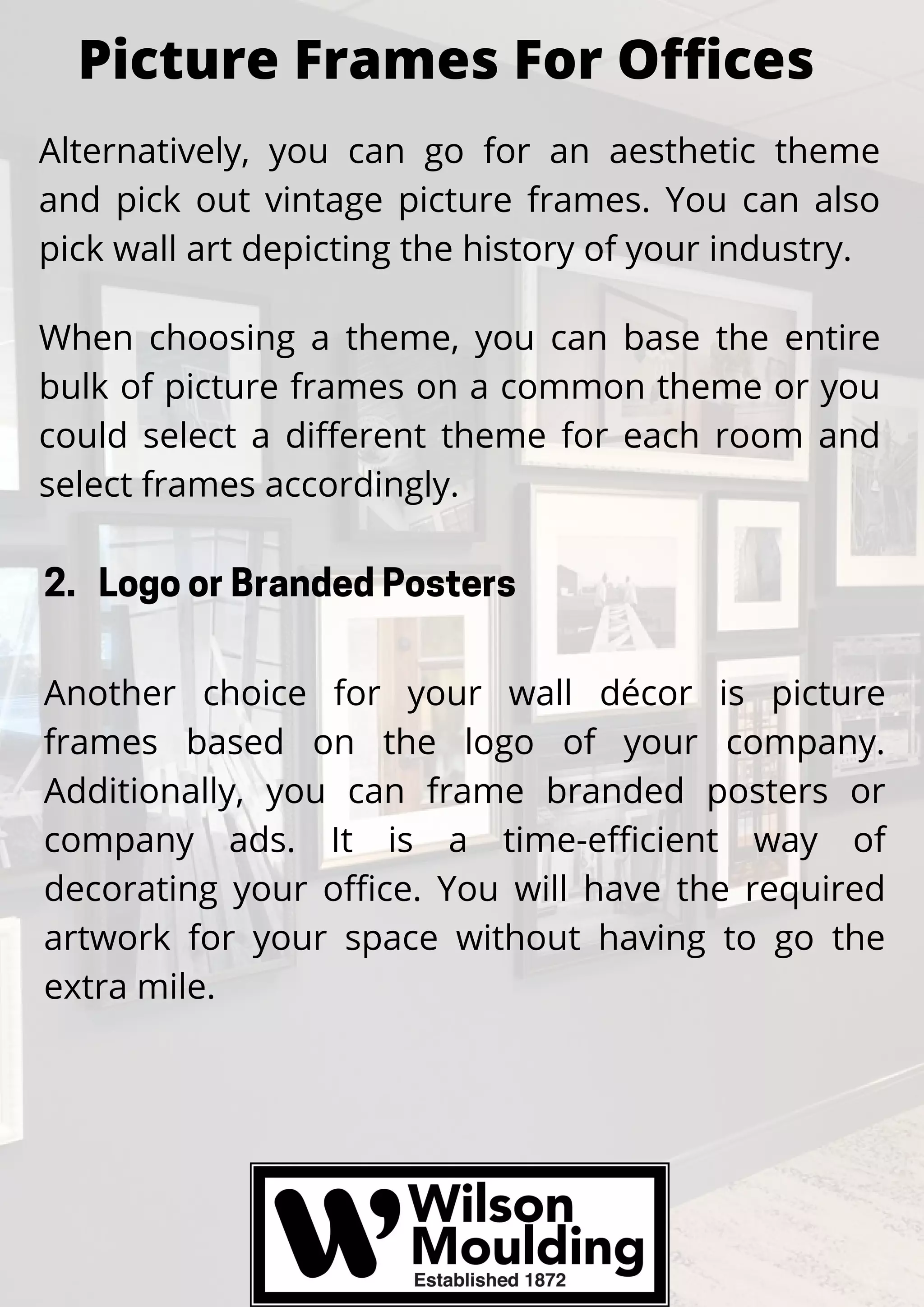 Picture frames for offices | PDF