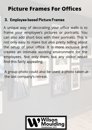 Picture frames for offices | PDF