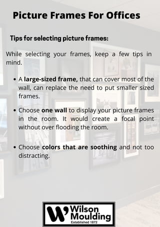 Picture frames for offices | PDF